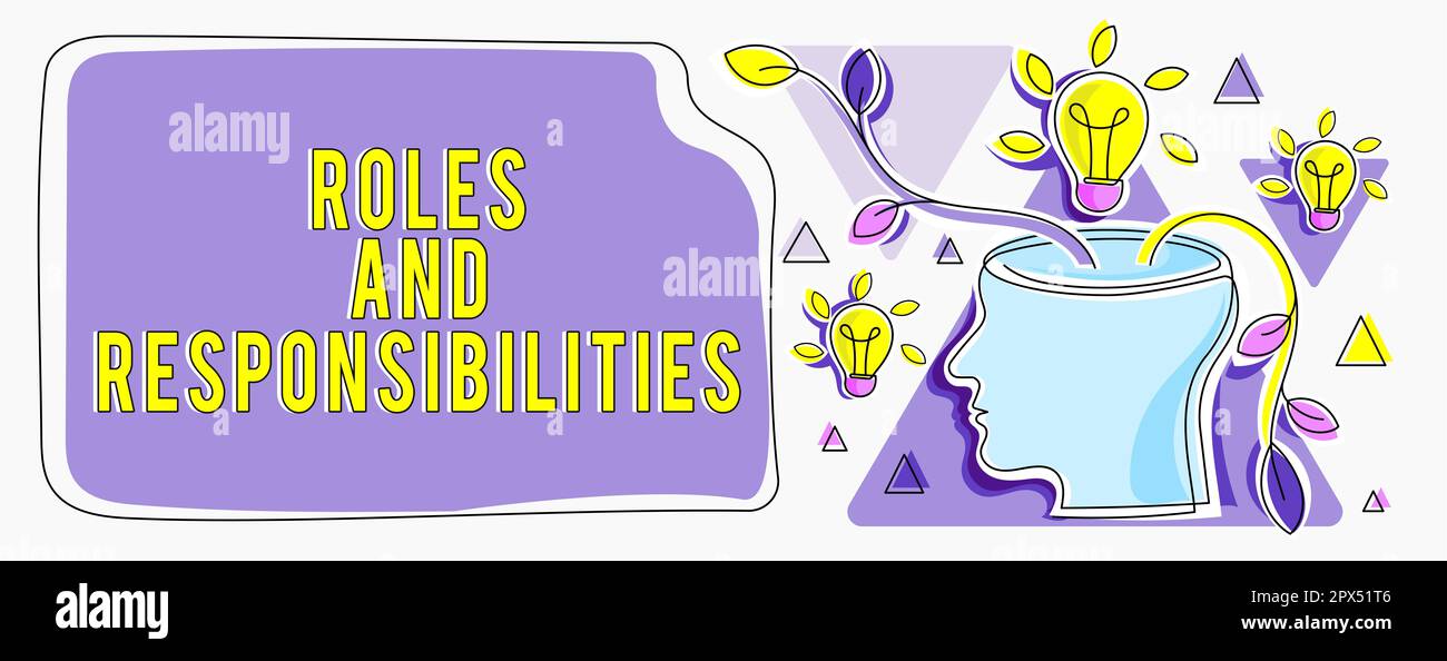 Writing displaying text Roles And Responsibilities, Business showcase ... Writing displaying text Roles And Responsibilities, Business showcase ...