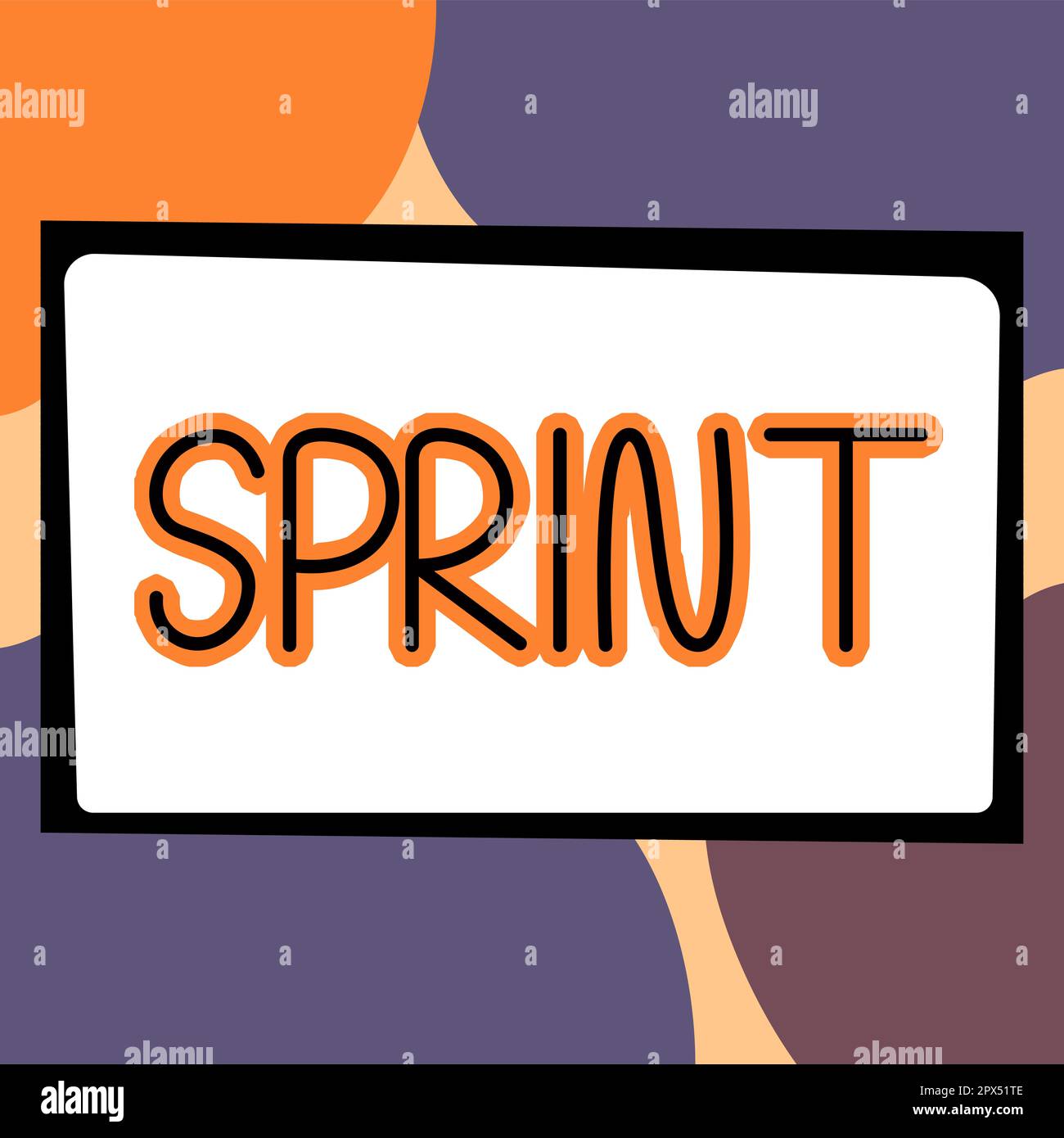 Text sign showing Sprint, Business approach to move at top speed ...