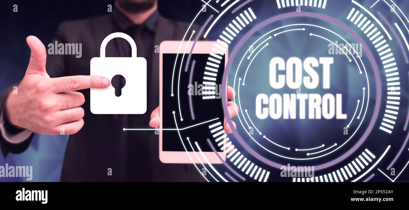 Hand writing sign Cost Control, Internet Concept practice of ...