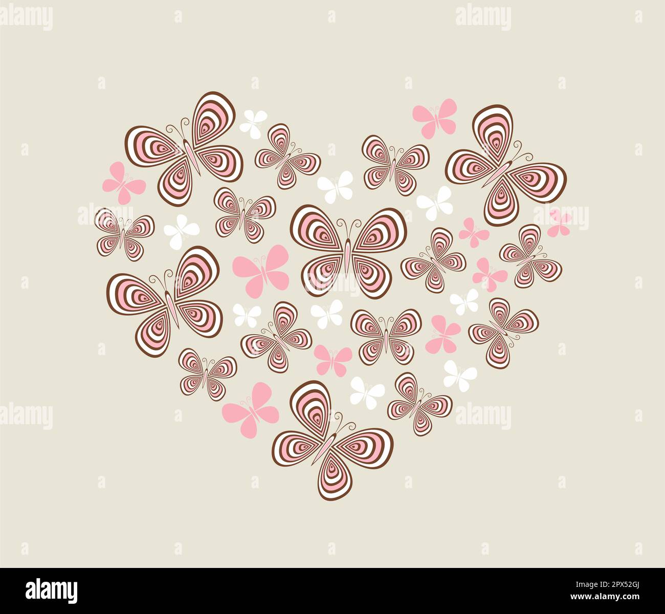 Butterfly heart template. Vector illustration Stock Vector Image & Art ...