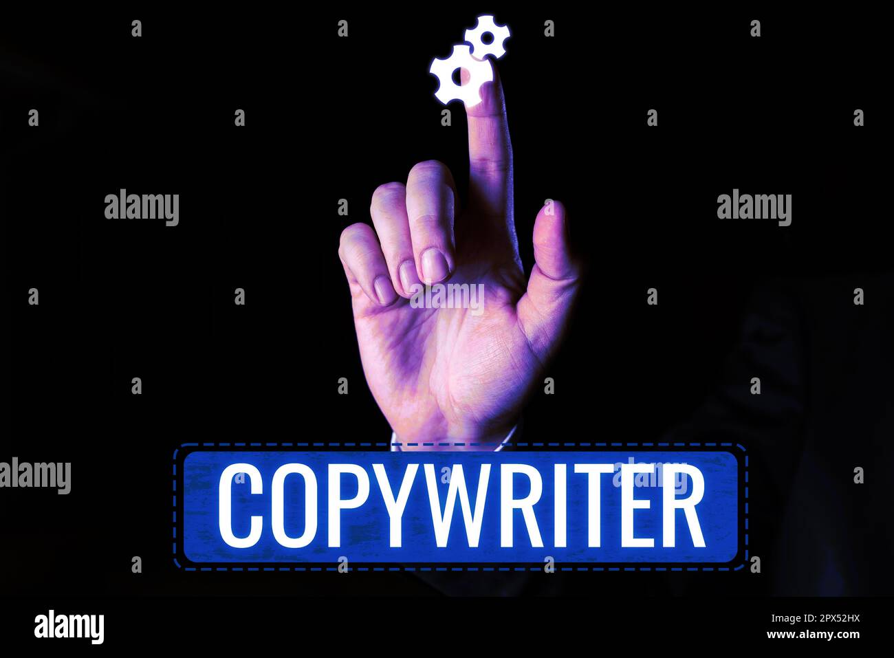 Text caption presenting Copywriter, Word Written on writing the text of advertisements or ...