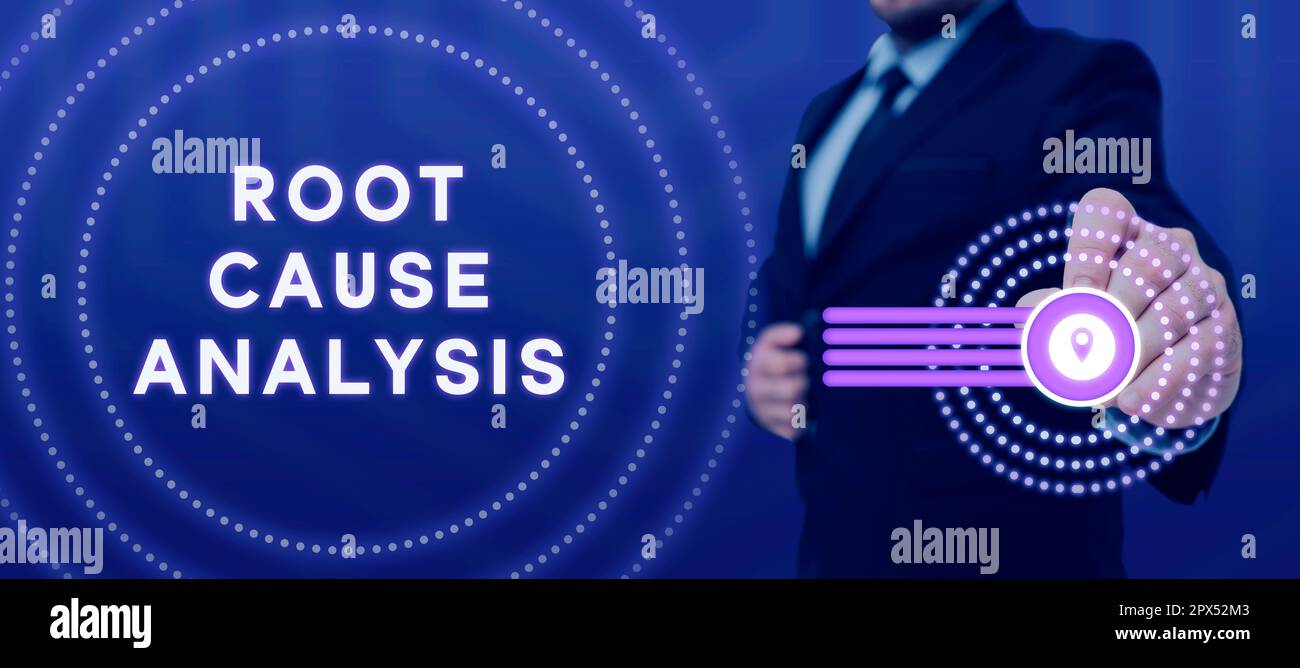 Text showing inspiration Root Cause Analysis, Business overview Method ...