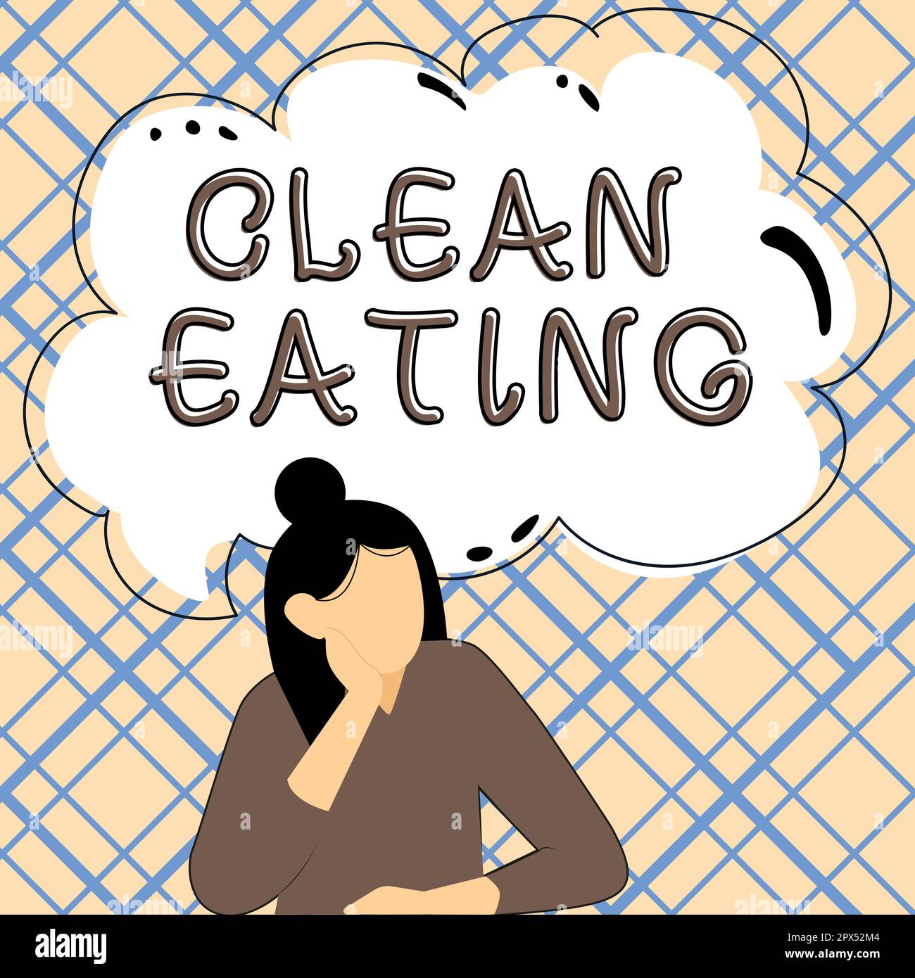 Hand writing sign Clean Eating, Word for Practice of eating only foods ...