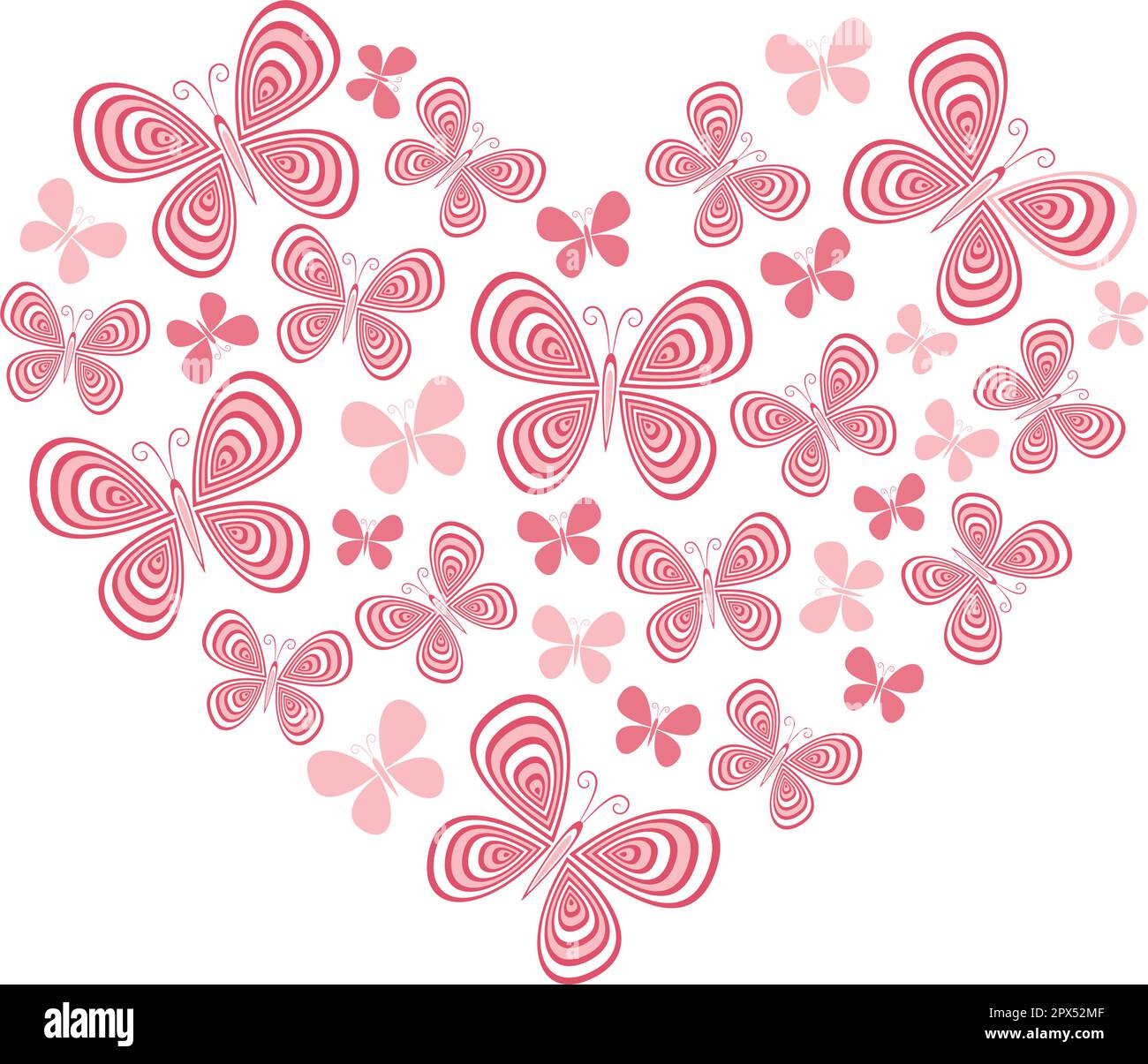 Butterfly heart template. Vector illustration Stock Vector Image & Art ...