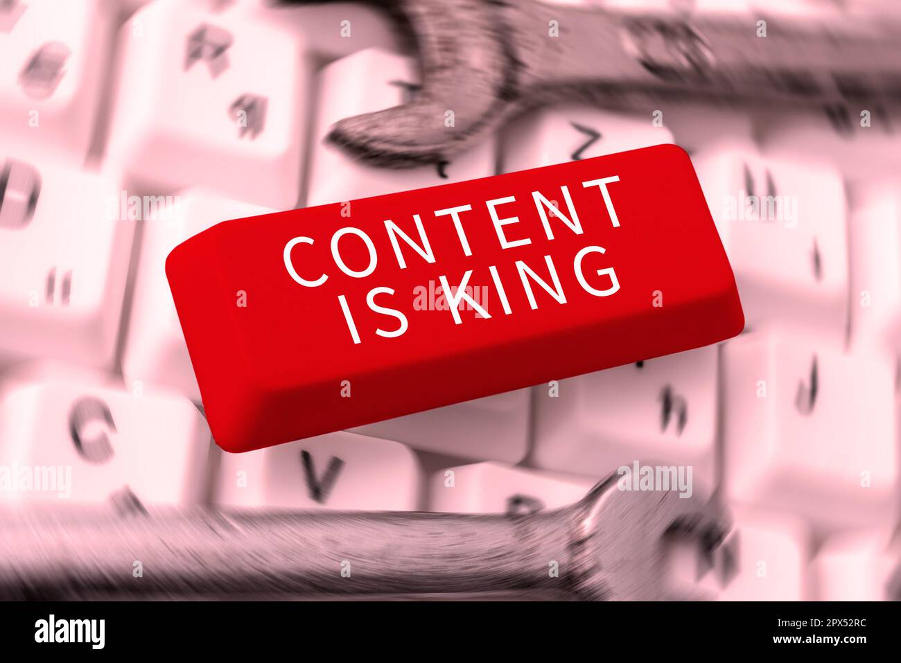 Text caption presenting Content Is King, Business showcase Content is ... Text caption presenting Content Is King, Business showcase Content is ...