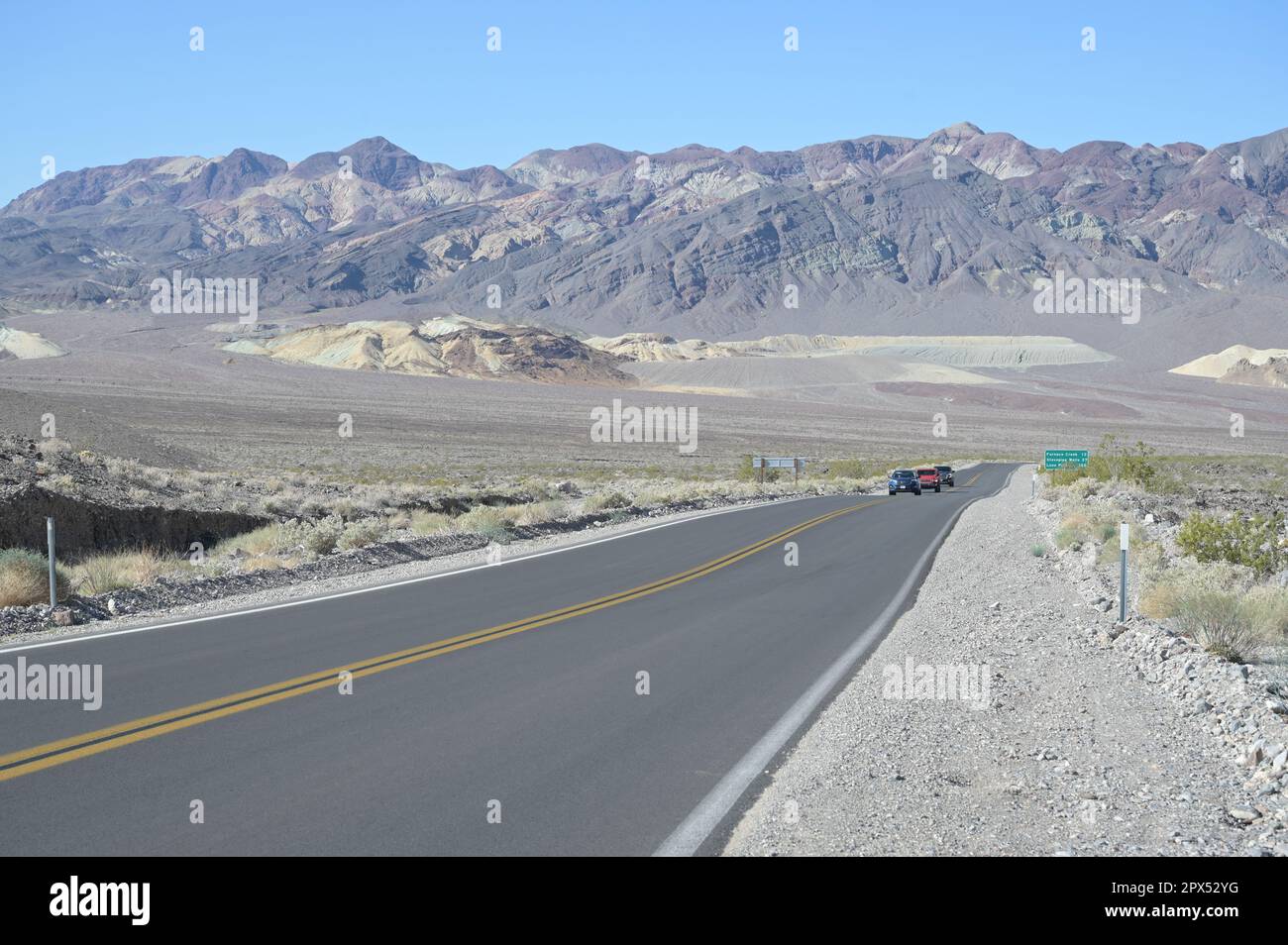 A highway on route to Death Valley in America Stock Photo - Alamy