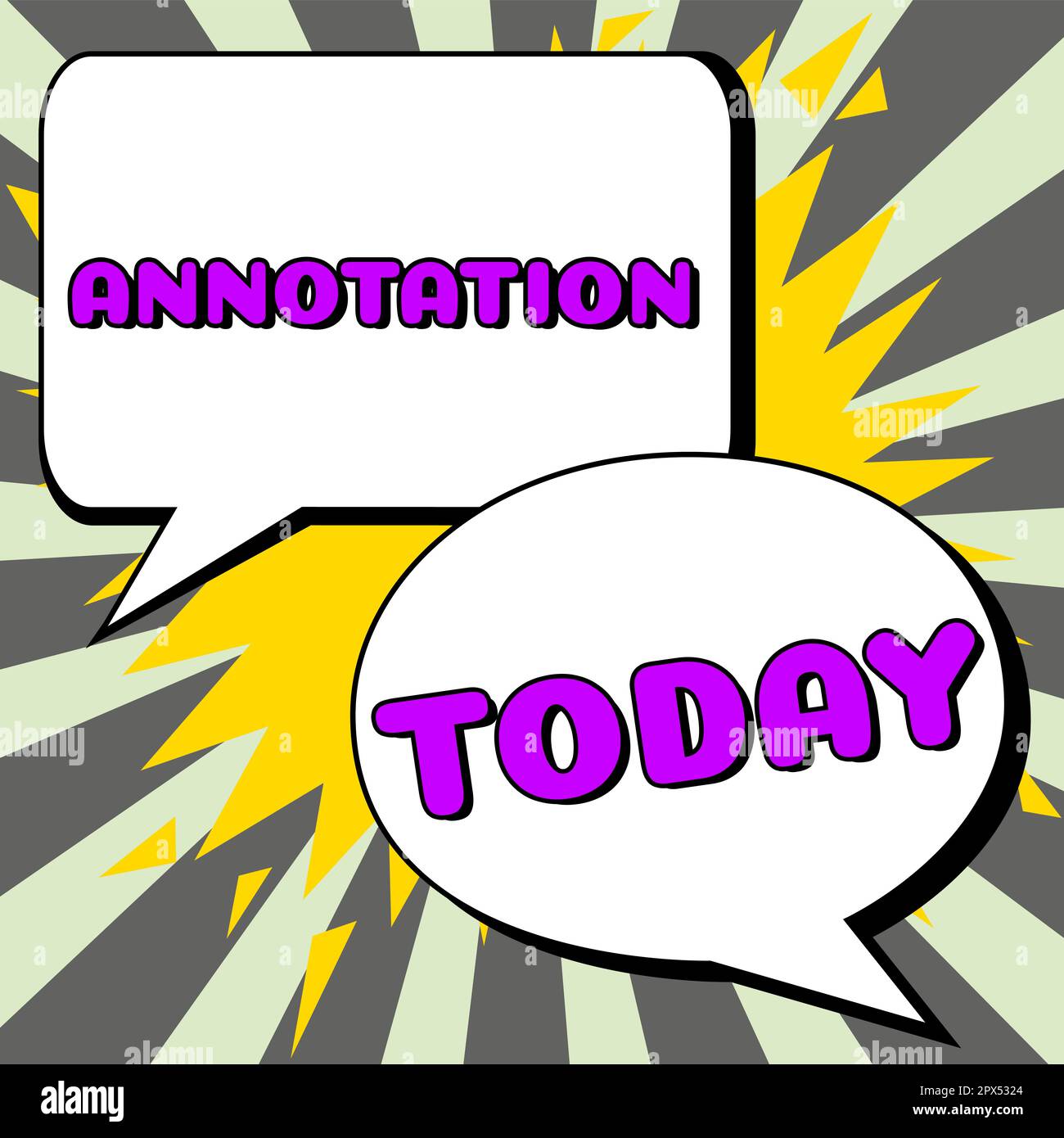 Text caption presenting Annotation, Business idea note added by way of ...