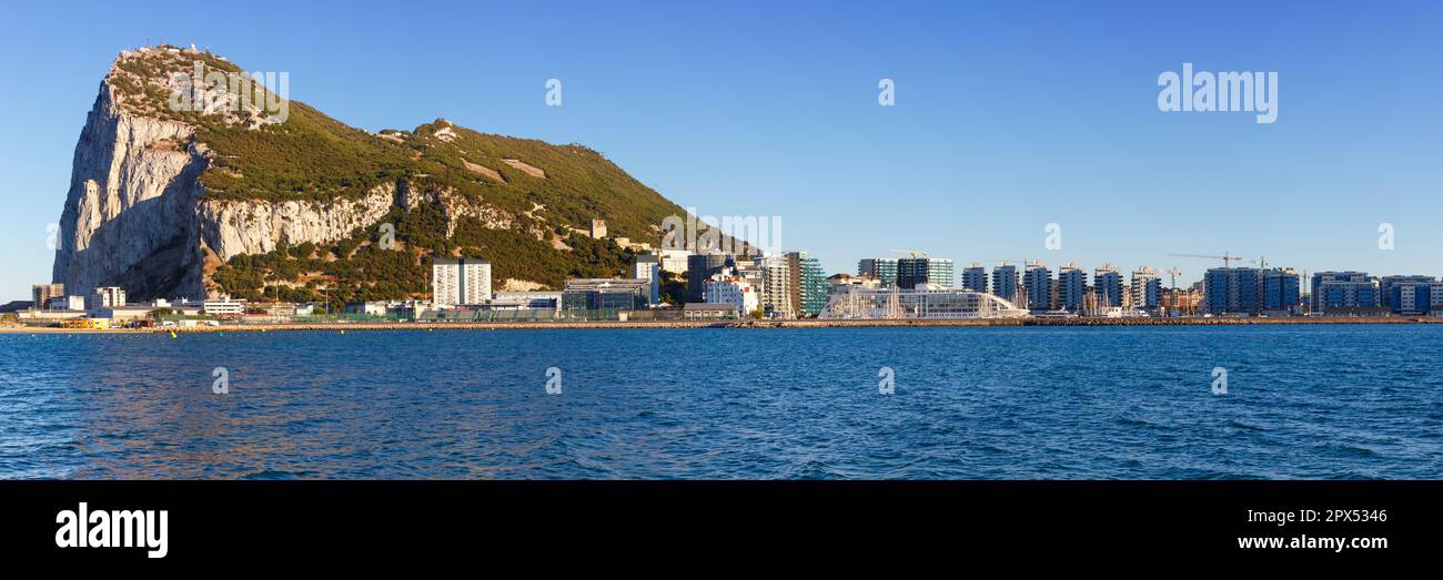 Gibraltar The Rock panoramic view Mediterranean Sea travel traveling ...