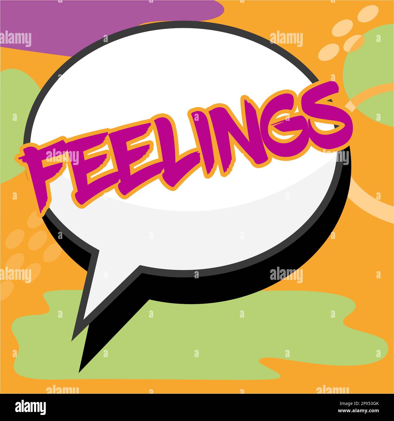 Text caption presenting Feelings, Business showcase causing happy ...