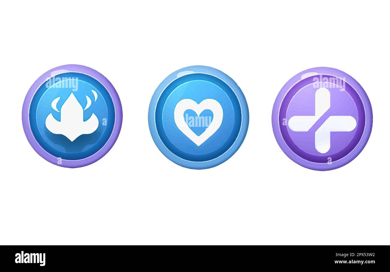 ui set vector illustration of magic related spell icons isolate on ...