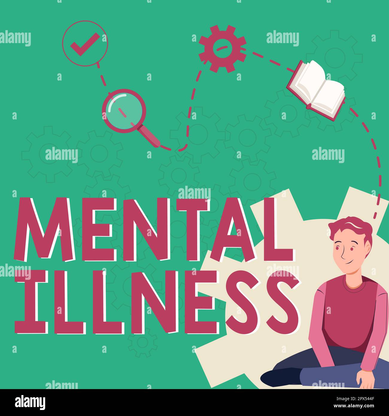 Conceptual display Mental Illness, Concept meaning person condition ...