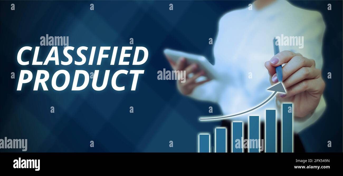 Text caption presenting Classified Product, Business idea Sensitive ... Text caption presenting Classified Product, Business idea Sensitive ...
