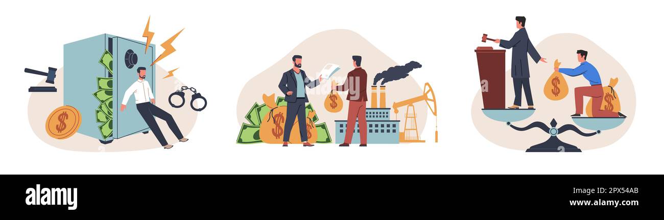 Corruption scenes. Concealment of income and tax evasion, judge bribery ...