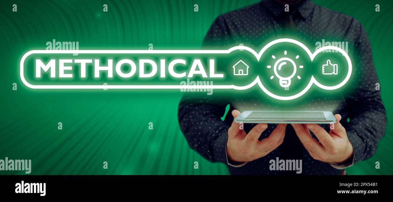 Conceptual caption Methodical, Word for System of Methods used in a ...