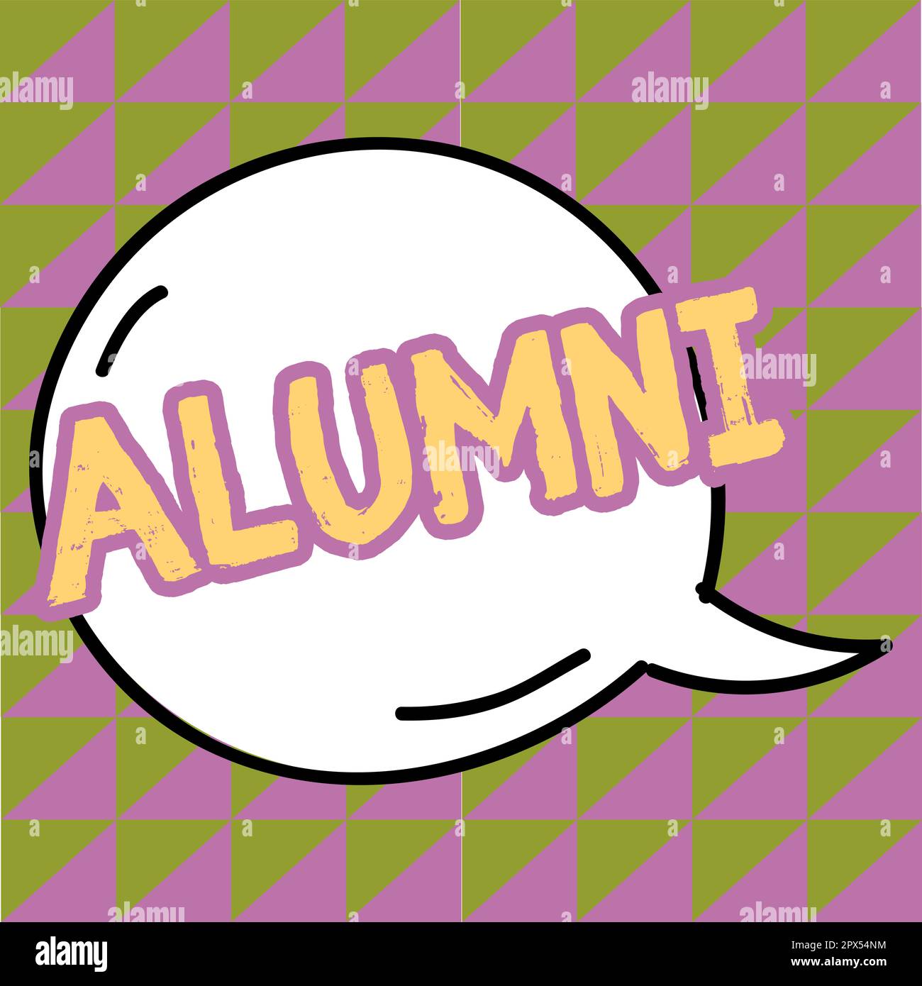 Writing displaying text Alumni, Business showcase former pupil or ...