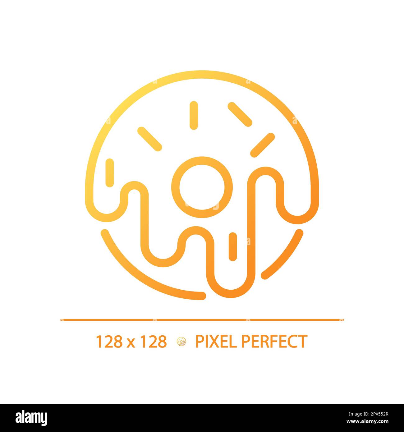 Pastry pixel perfect gradient linear vector icon Stock Vector Image ... Pastry pixel perfect gradient linear vector icon Stock Vector Image ...