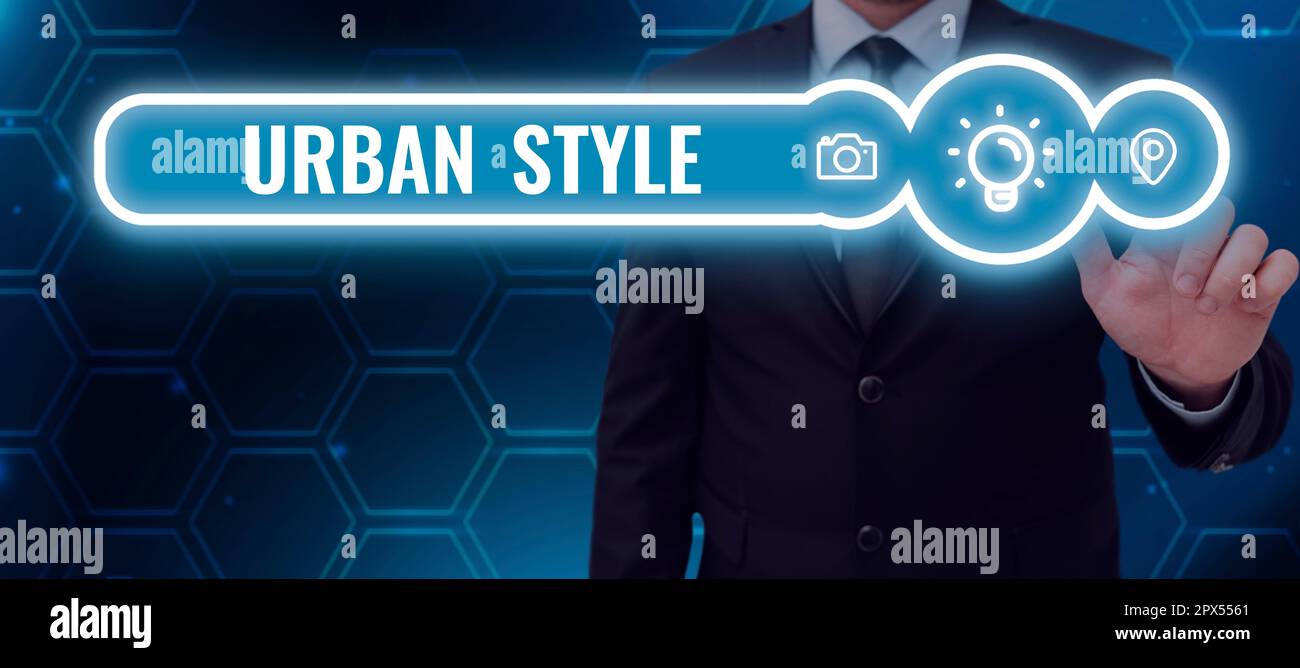 Writing displaying text Urban Style, Business approach fashion that ...