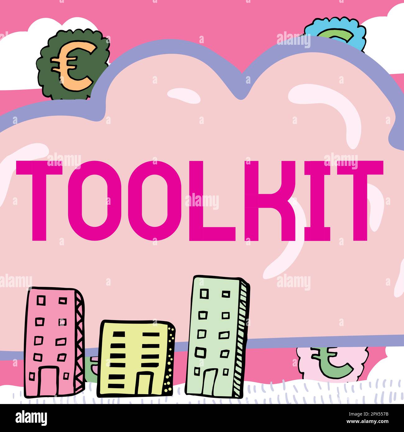 Writing displaying text Toolkit, Business concept set of tools kept in ...