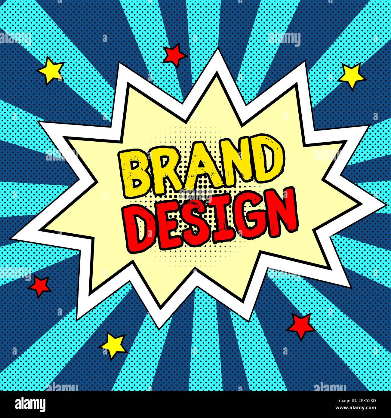 Writing displaying text Brand Design, Business idea visual elements ...