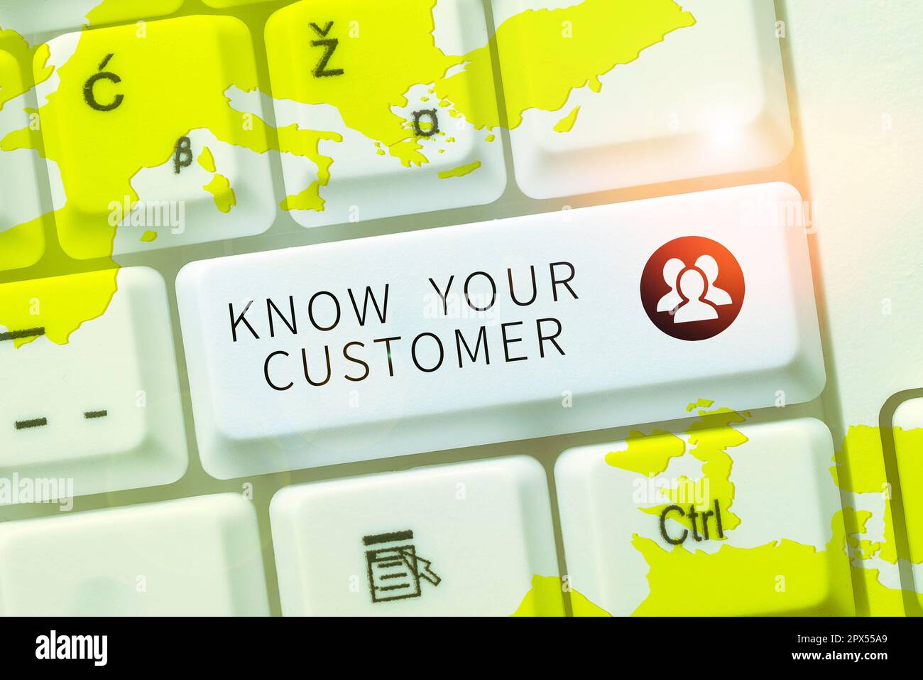 Hand writing sign Know Your Customer, Word Written on Marketing ...