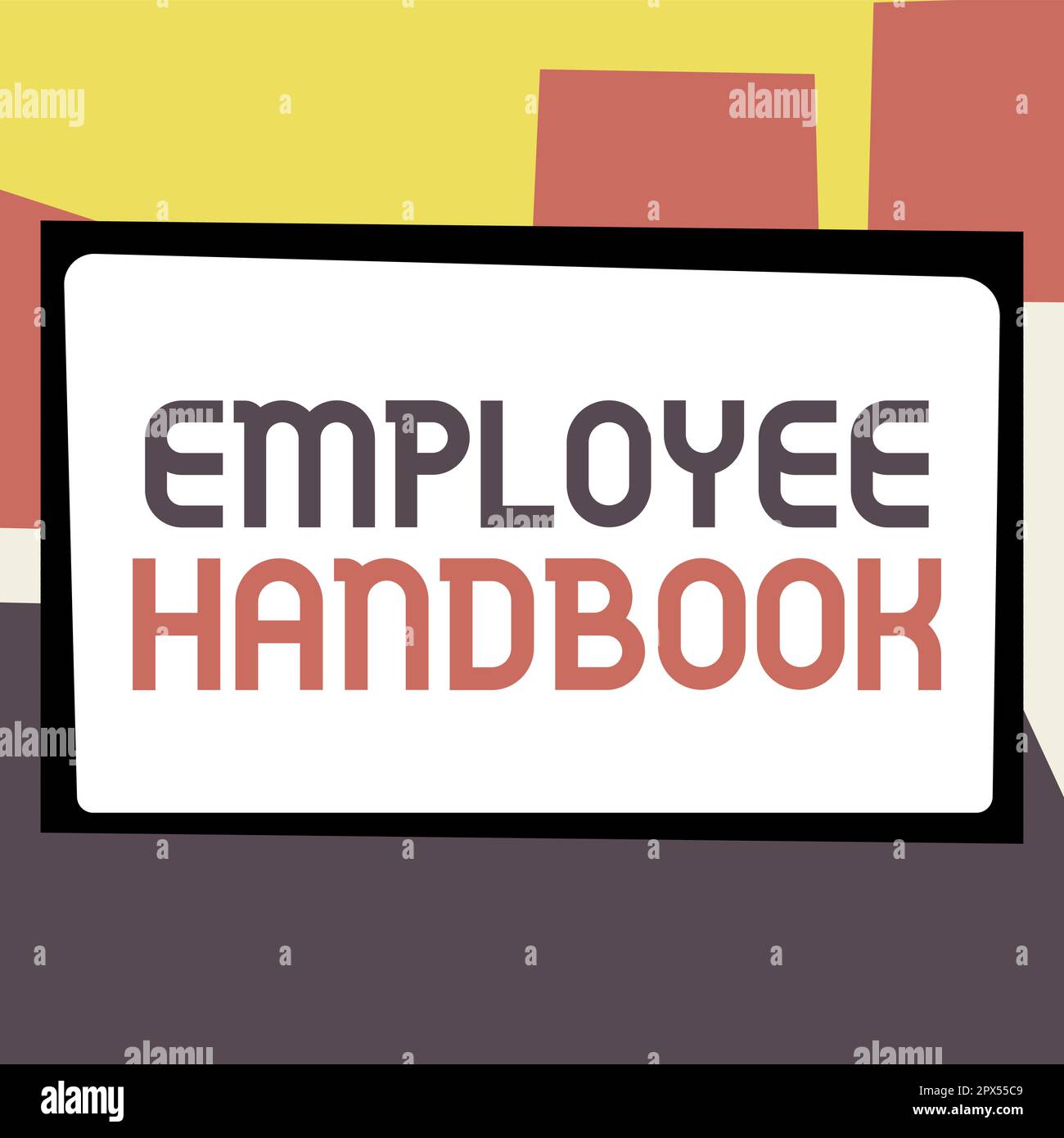 Writing displaying text Employee Handbook, Business showcase Document ...