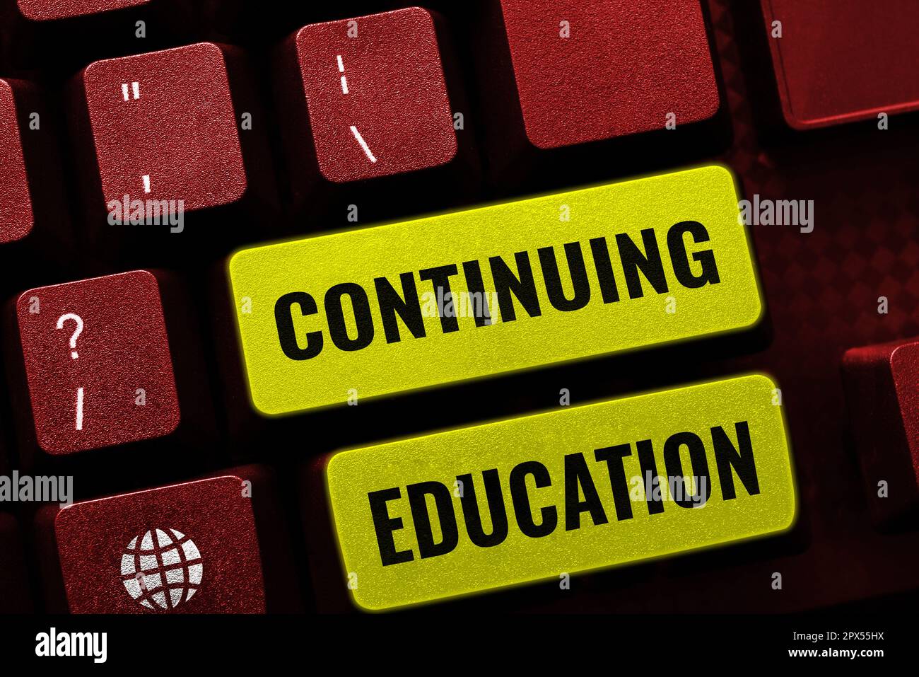 Conceptual caption Continuing Education, Internet Concept Continued ...