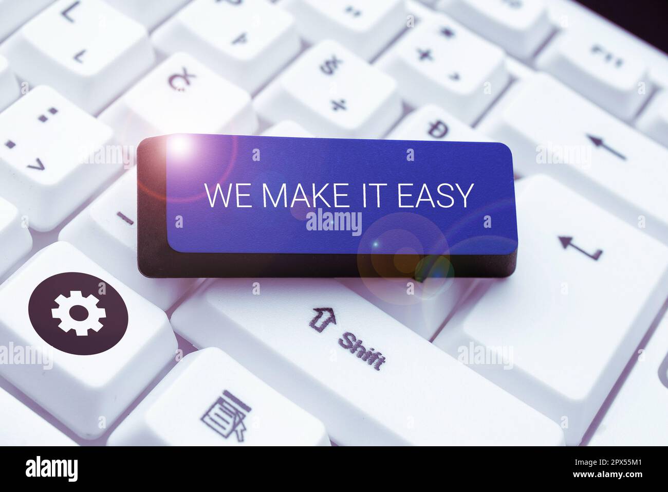 Conceptual display We Make It Easy, Concept meaning Offering solutions ...