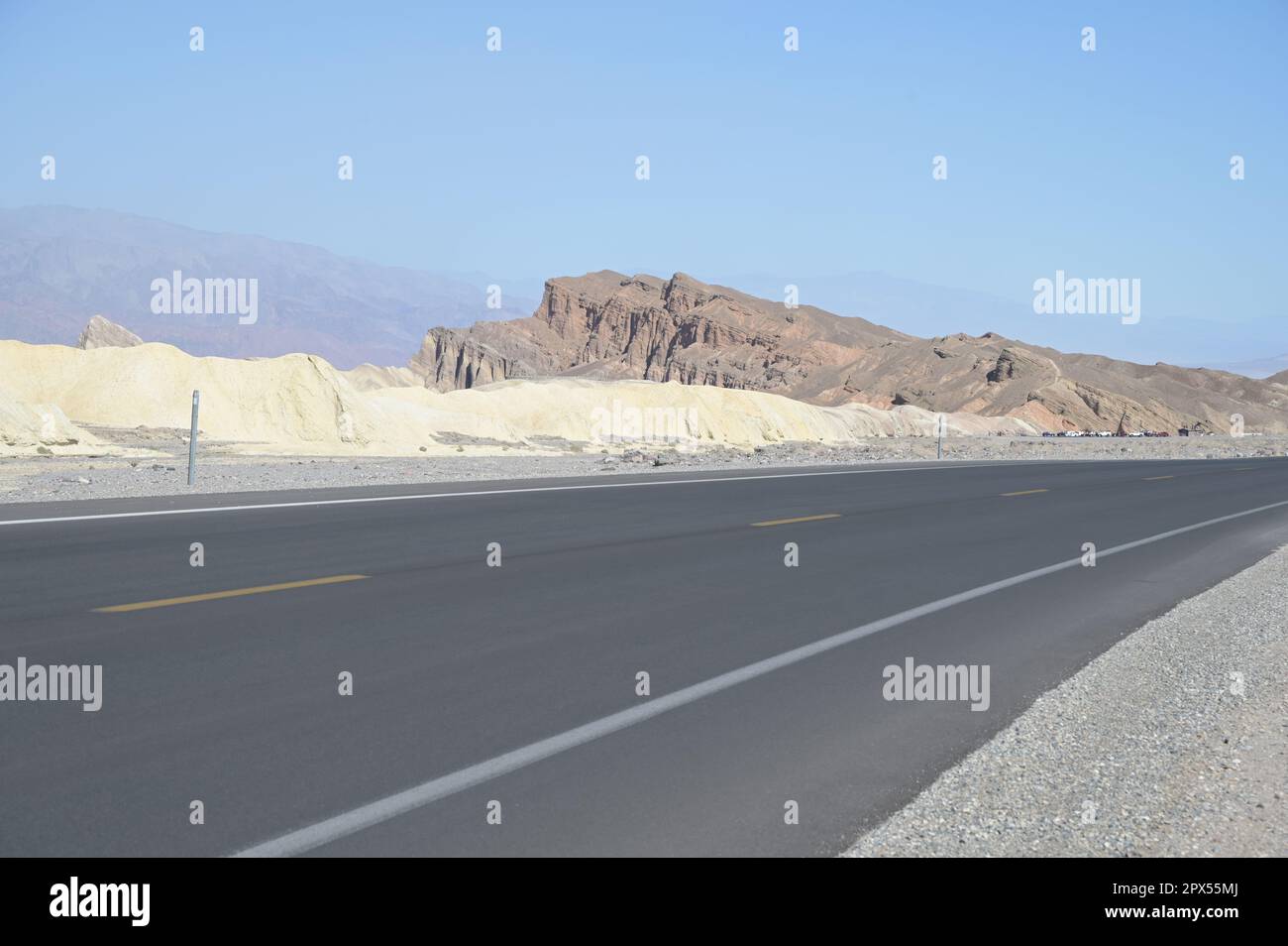 A highway on route to Death Valley in America Stock Photo - Alamy