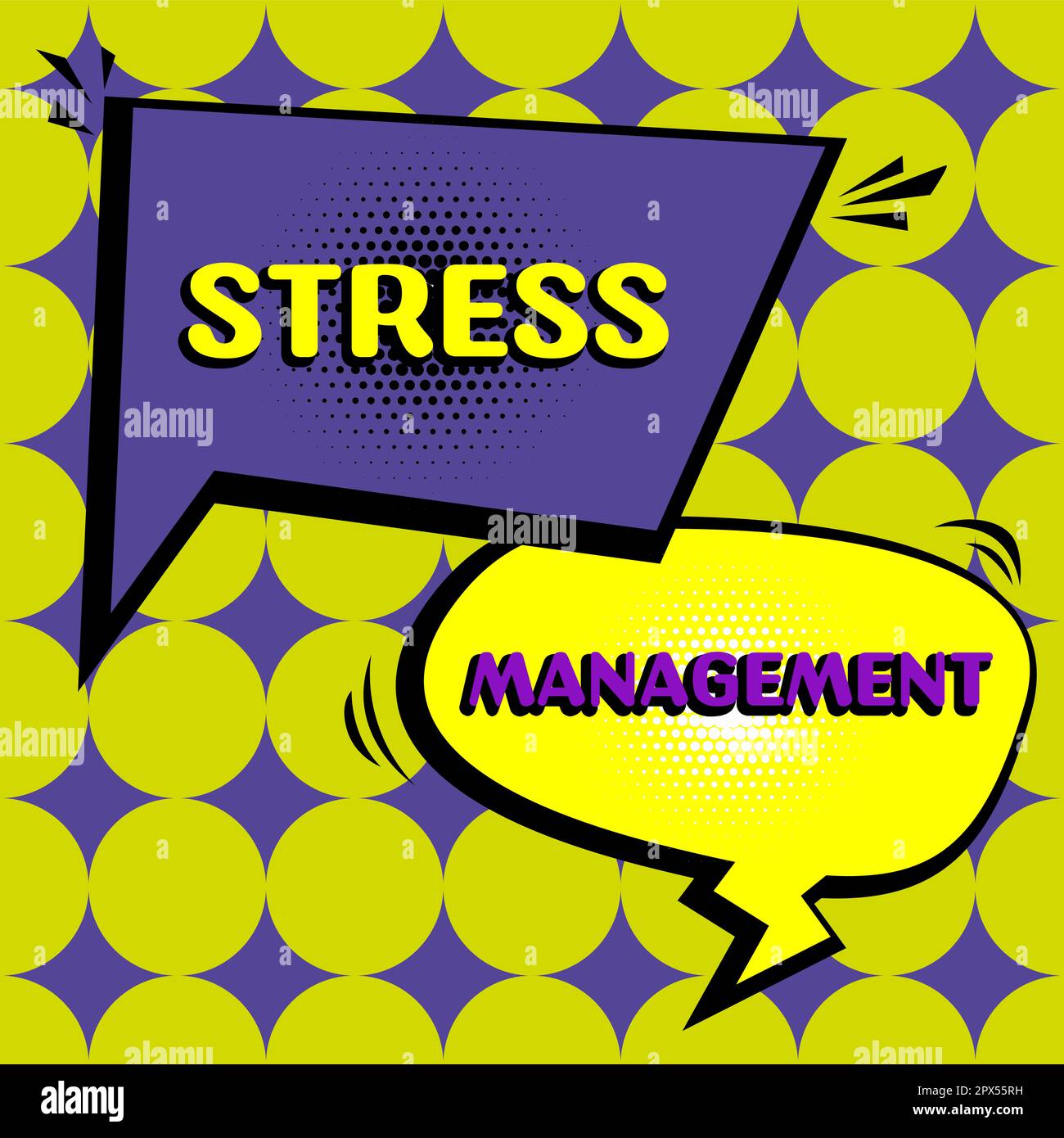 Handwriting text Stress Management, Concept meaning learning ways of ...