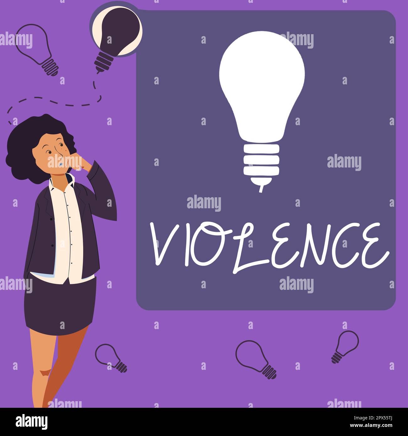 Text showing inspiration Violence, Word Written on the use of physical ...
