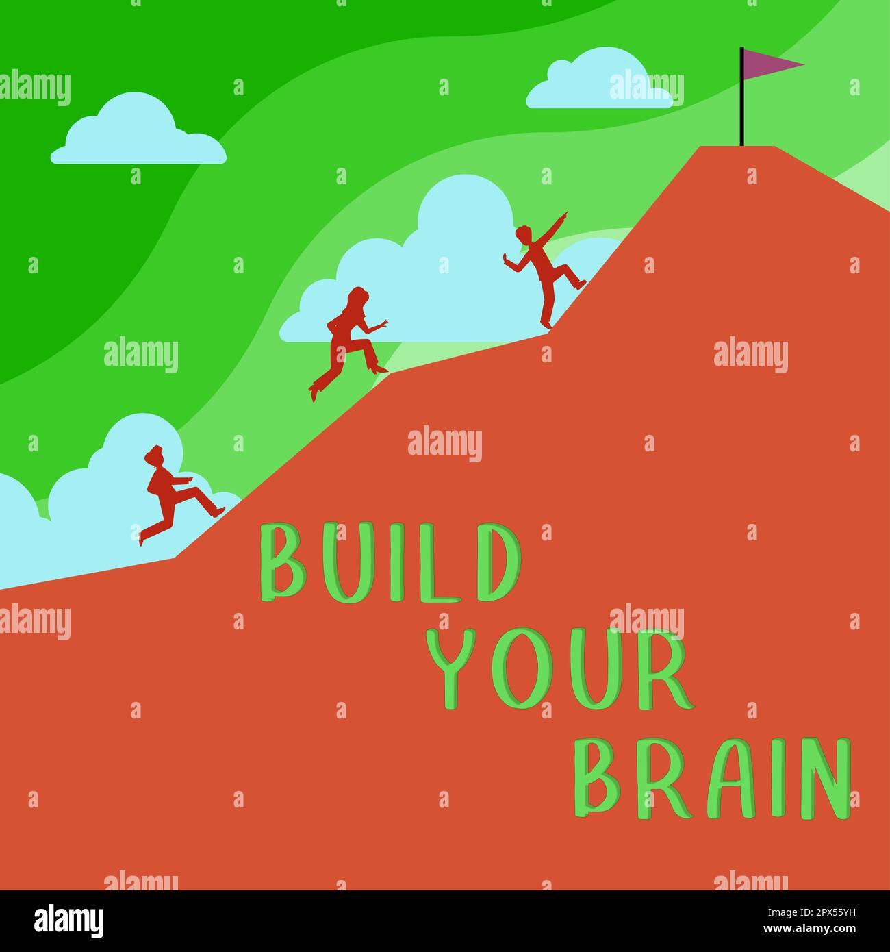 Hand writing sign Build Your Brain, Word Written on mental activities ...