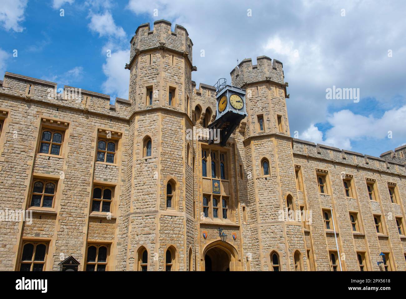 Waterloo Block in Tower of London is a historic castle on the north ...