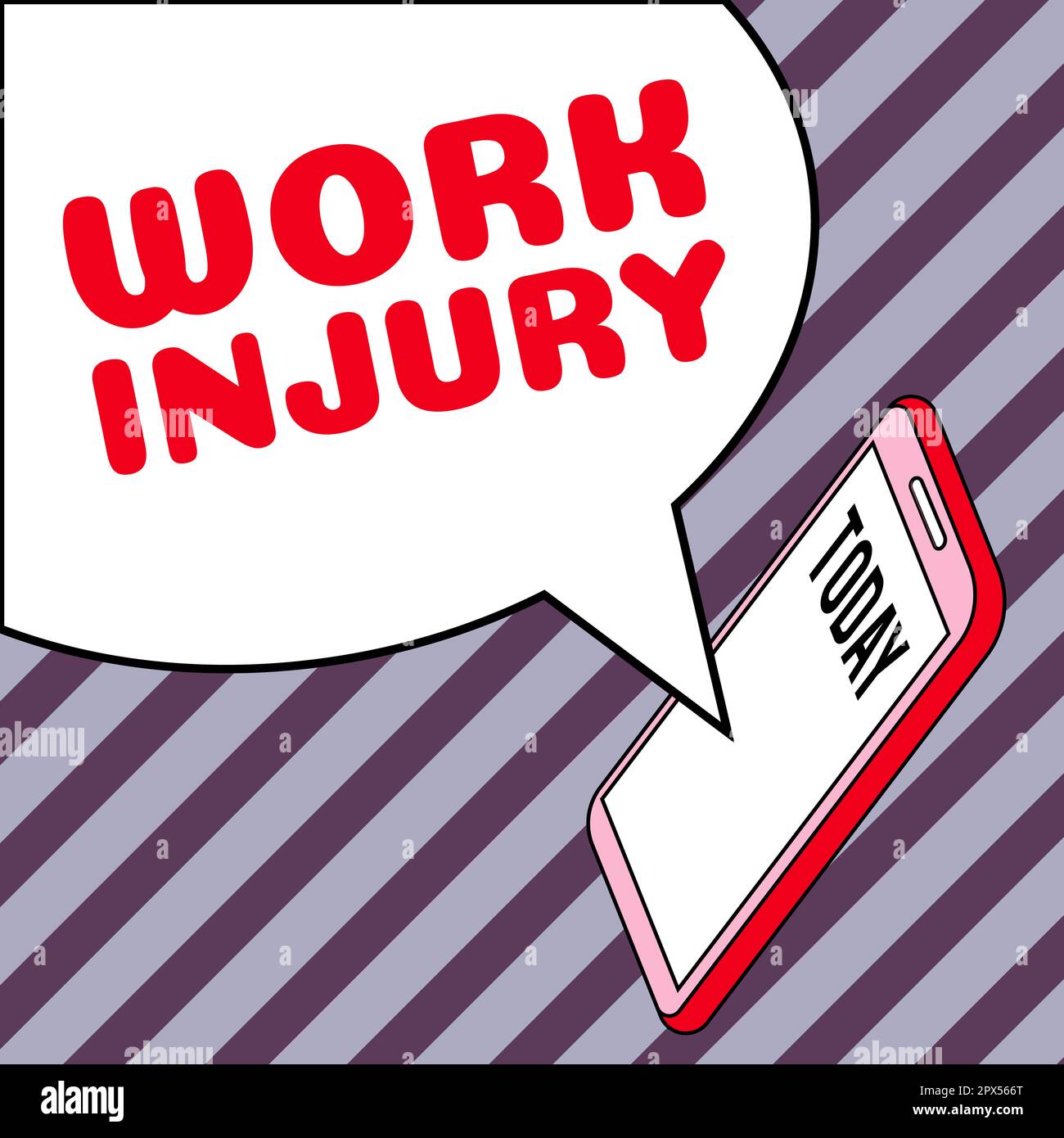 Conceptual display Work Injury, Concept meaning Accident in job Danger ...