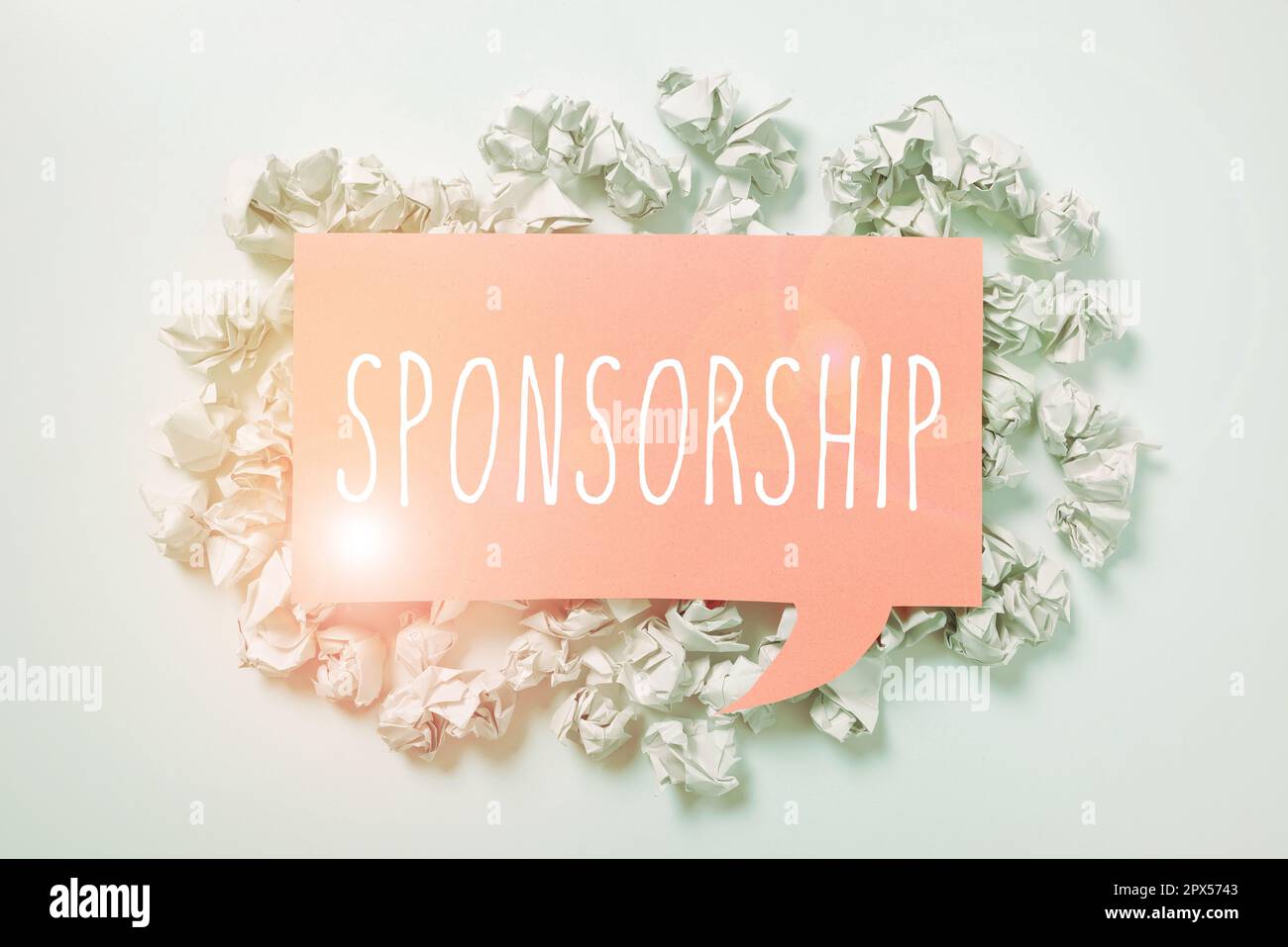 Conceptual display Sponsorship, Business concept Position of being a ...