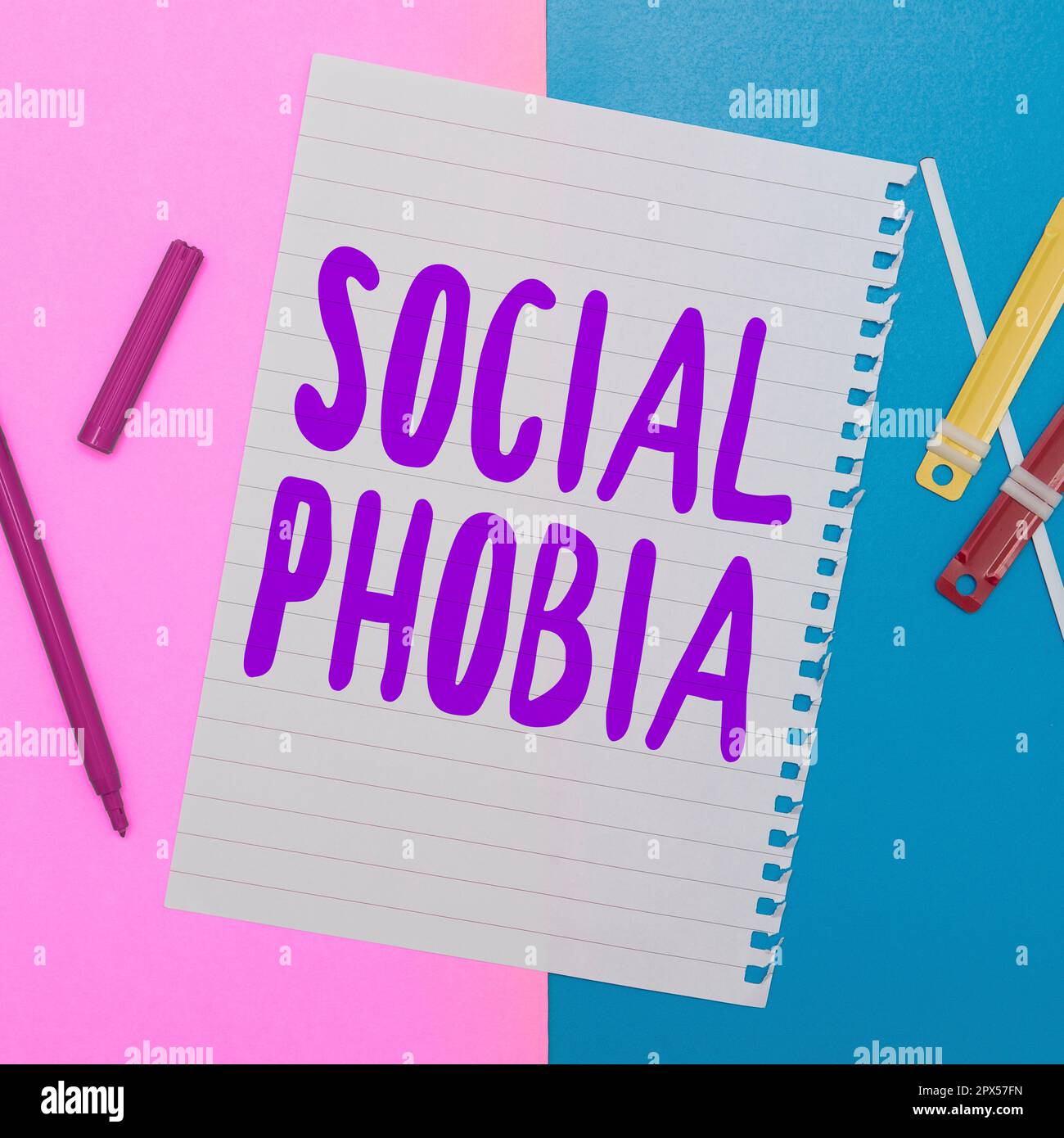 Conceptual display Social Phobia, Concept meaning overwhelming fear of ...