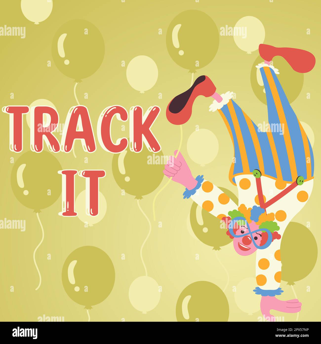 Conceptual display Track It, Business concept term used to convey ...