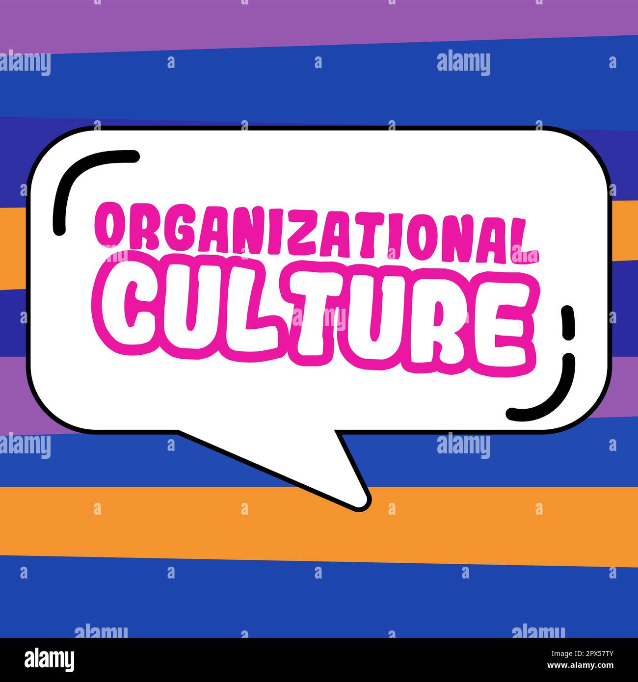 Text showing inspiration Organizational Culture, Concept meaning the ...