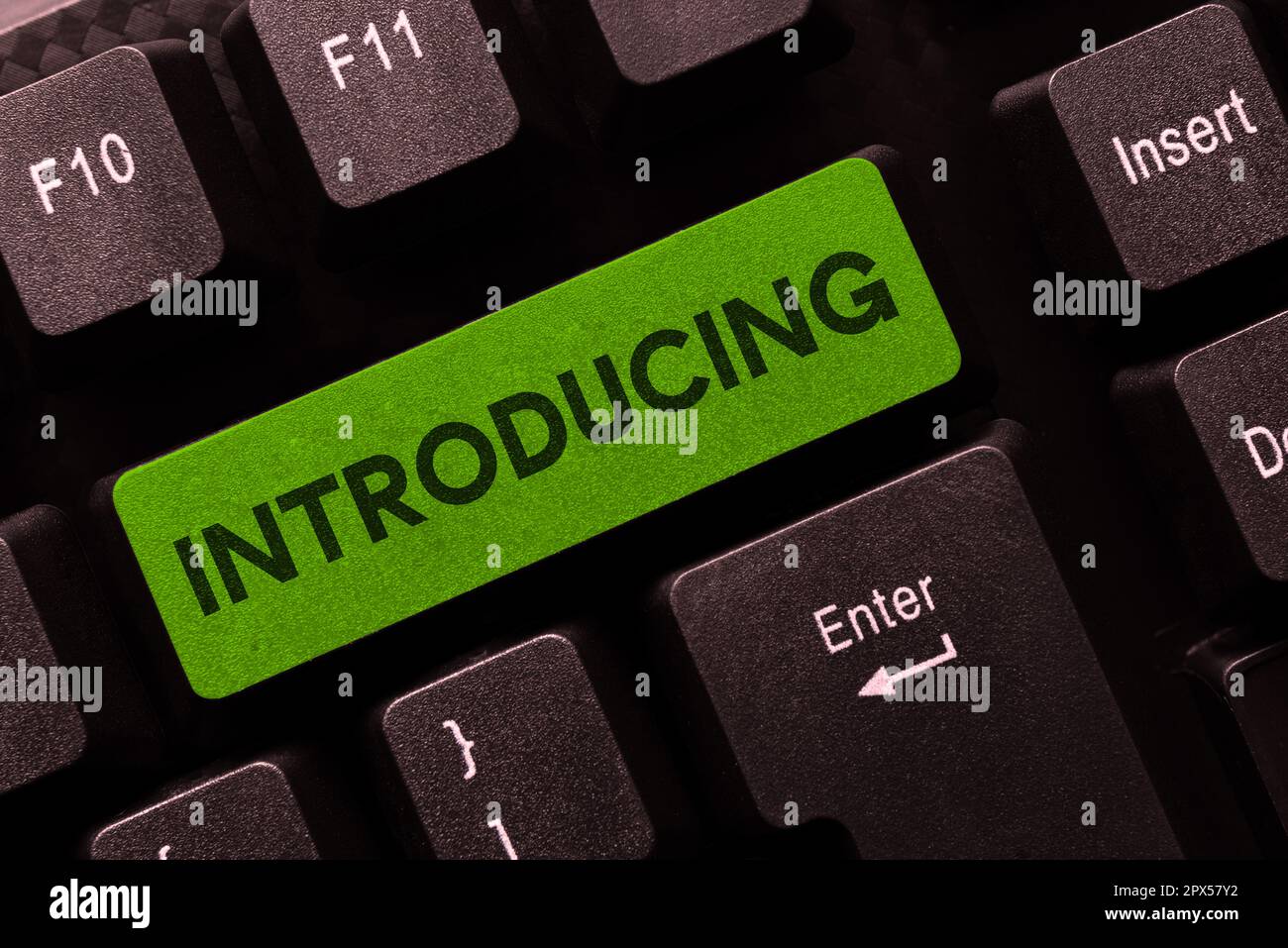 Sign displaying Introducing, Business idea Presenting a topic or ...