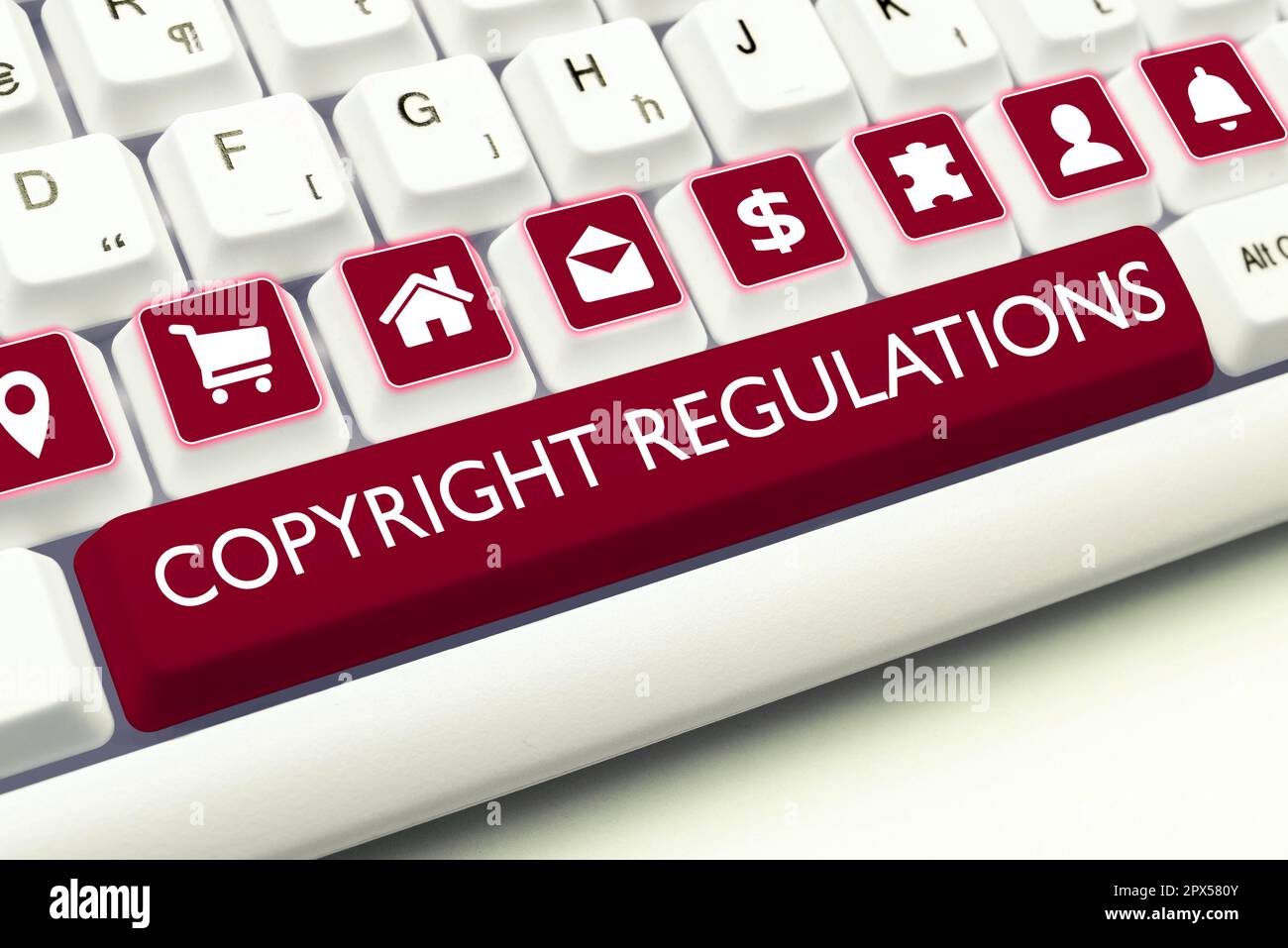 Hand writing sign Copyright Regulations, Business overview body of law ...