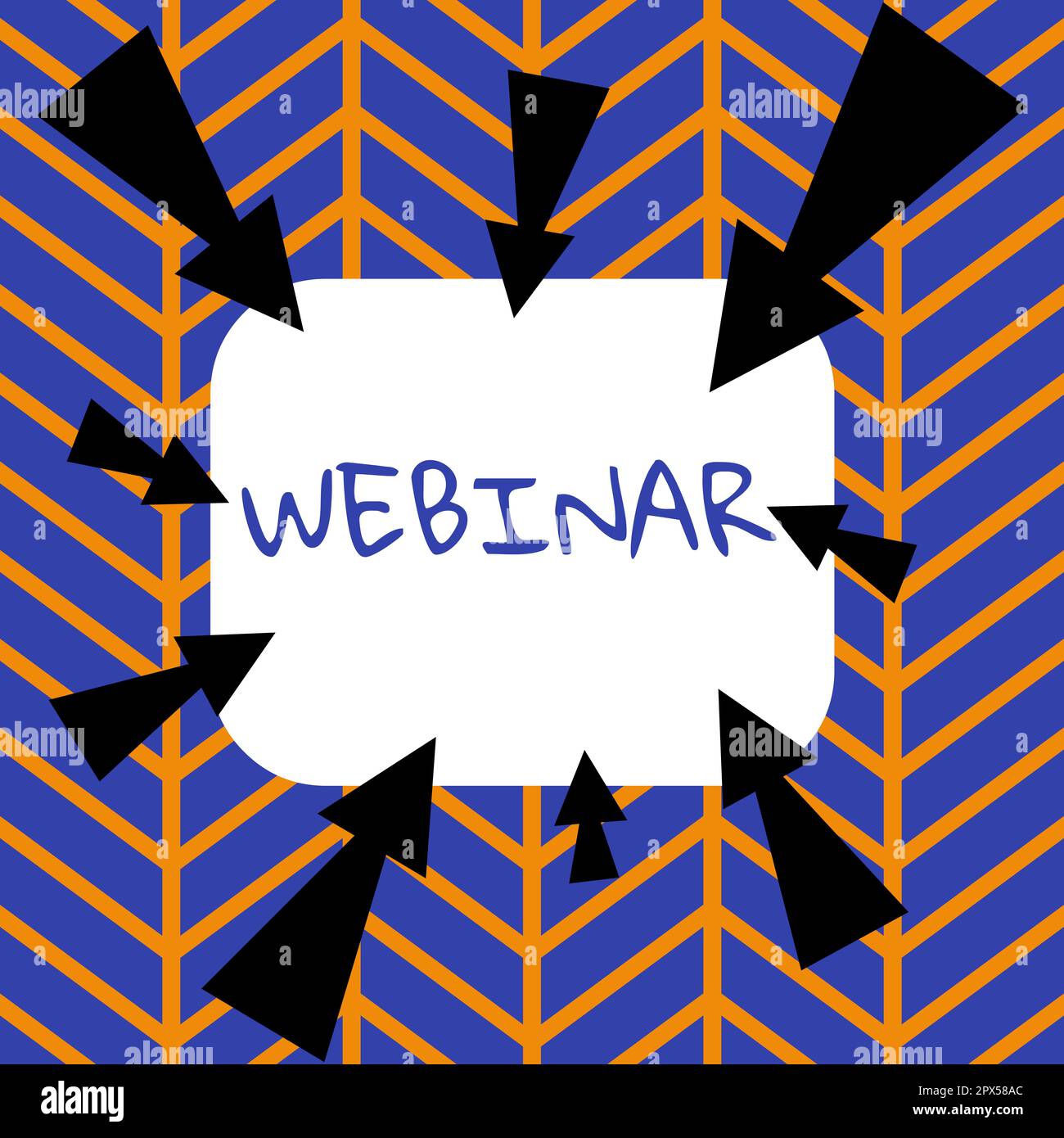 Conceptual caption Webinar, Business concept defined as seminar ...