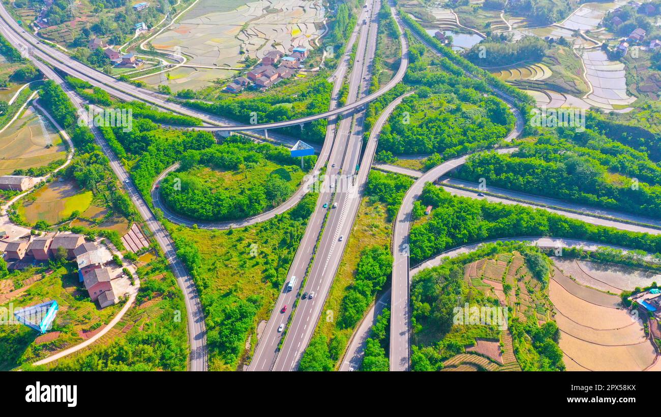 CHONGQING, CHINA - APRIL 30, 2023 - Aerial photo shows the Renhe ...