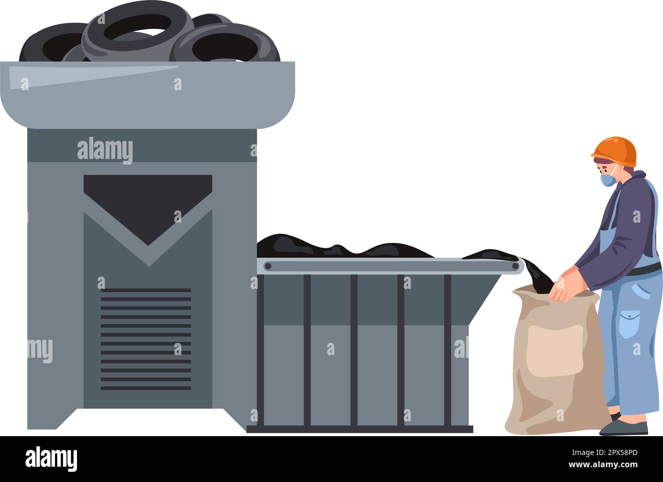 Plastic garbage stacked Stock Vector Images - Alamy