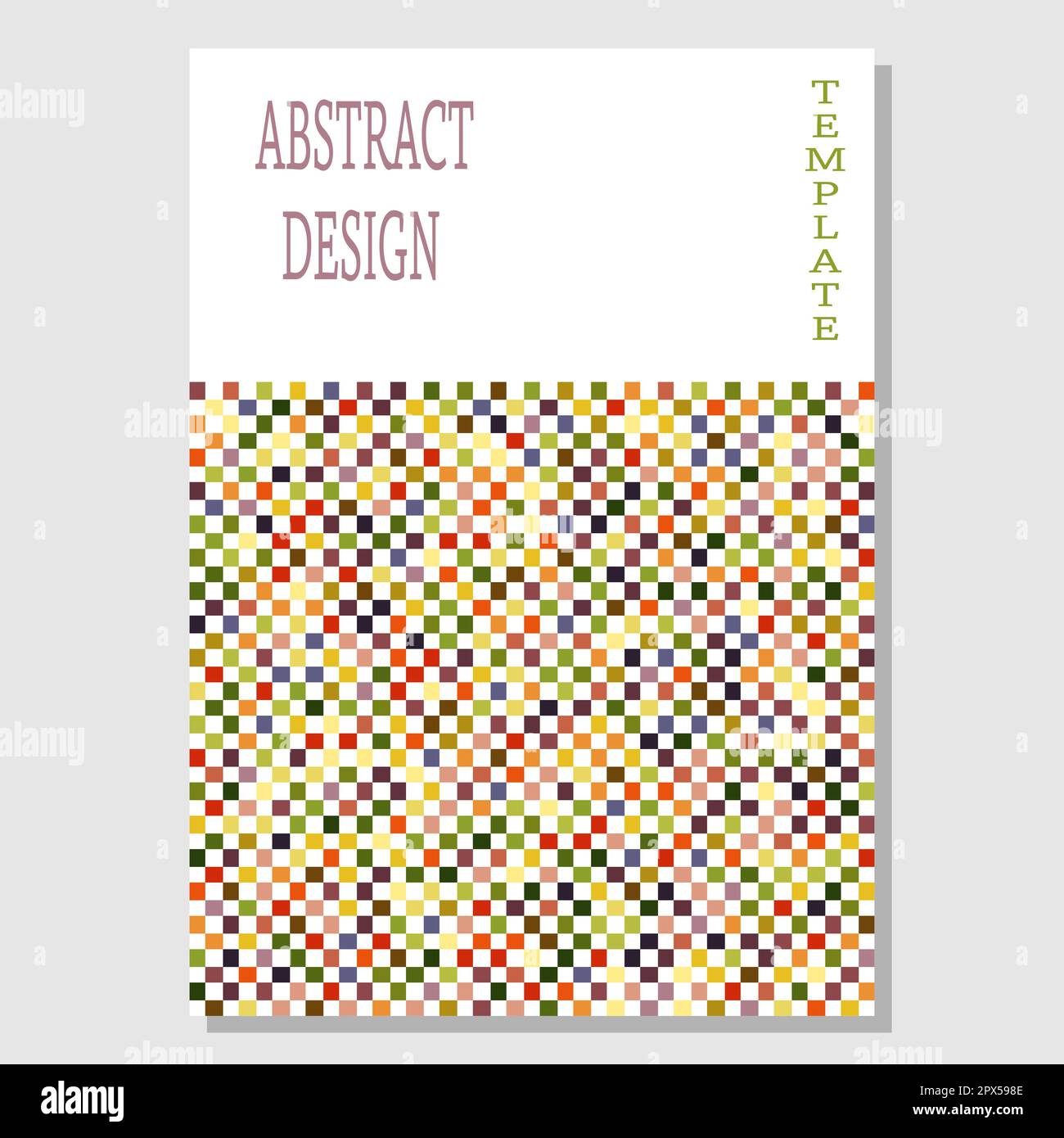 Color composition of geometric shapes. Template for creative ideas for ...