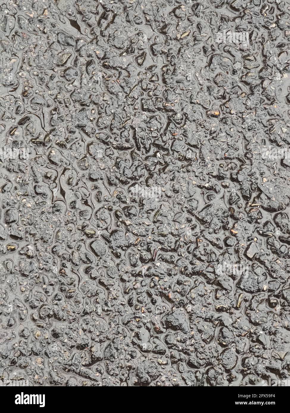 wet asphalt rough bitumen after rain tarmac road texture pavement ...