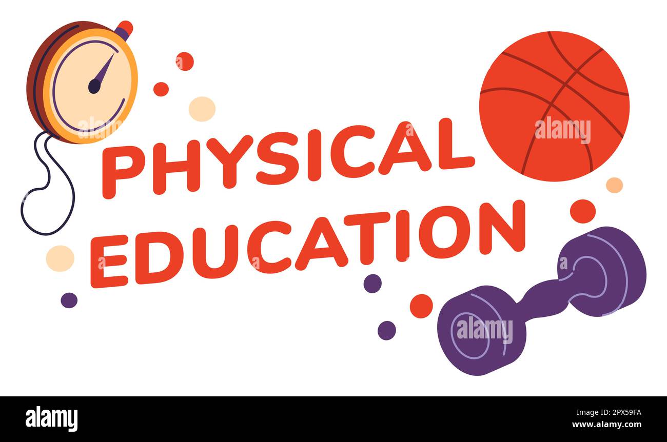 Physical education lessons at school, discipline Stock Vector Image & Art - Alamy