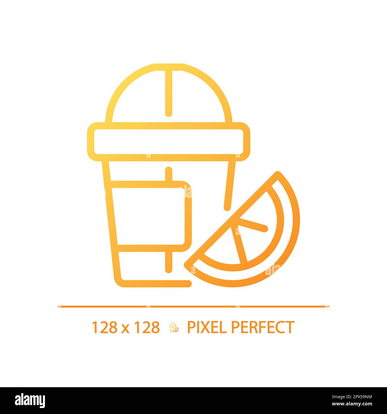 Juice pixel perfect gradient linear vector icon Stock Vector Image ... Juice pixel perfect gradient linear vector icon Stock Vector Image ...