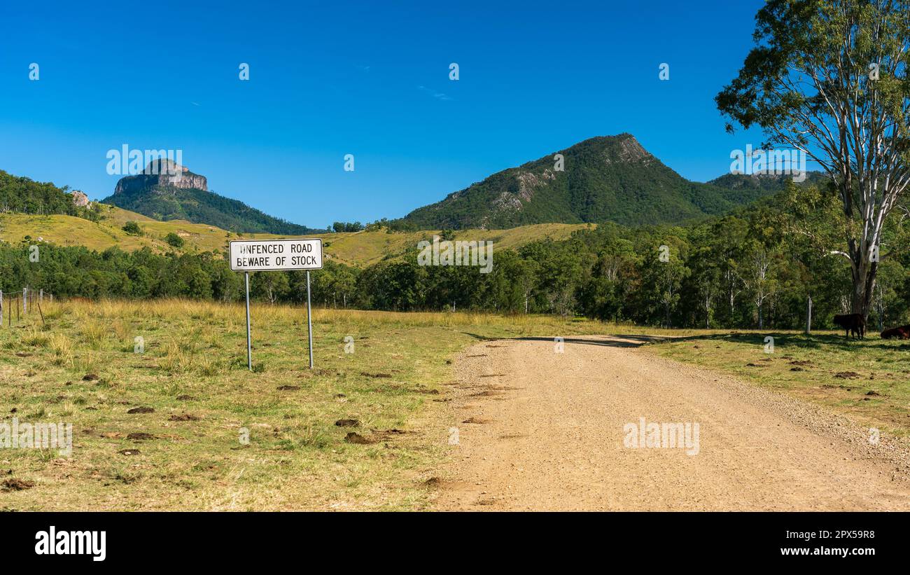 Road to Mount Barney National Park Stock Photo - Alamy