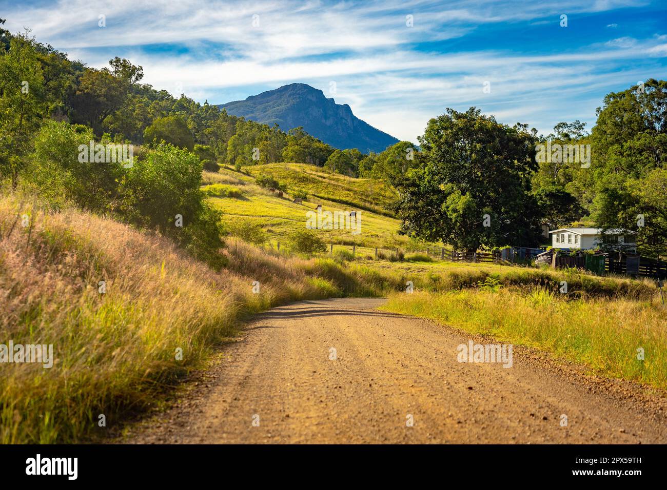 Road to Mount Barney National Park Stock Photo - Alamy