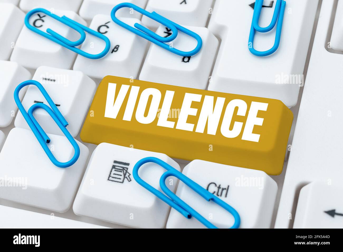 Text caption presenting Violence, Concept meaning the use of physical ...