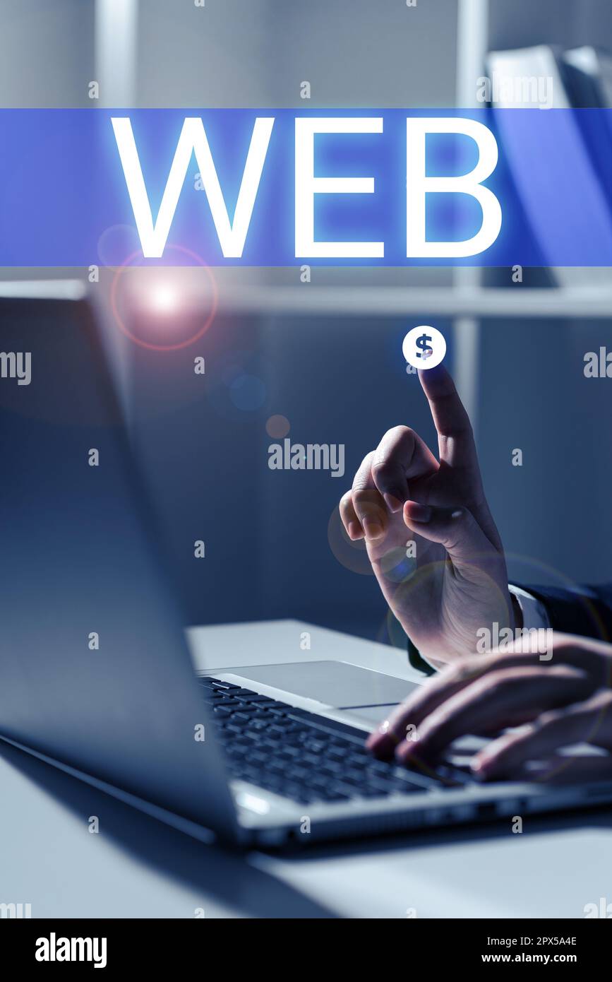 Inspiration showing sign Web, Word Written on a system of Internet ...